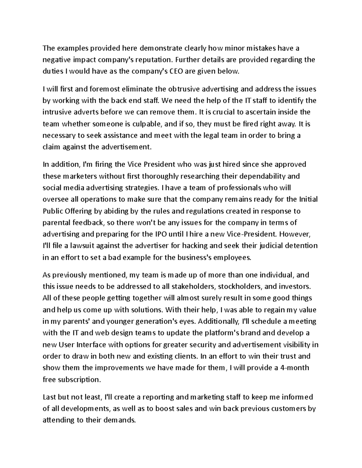 The examples provided here demonstrate clearly how minor mistakes have ...