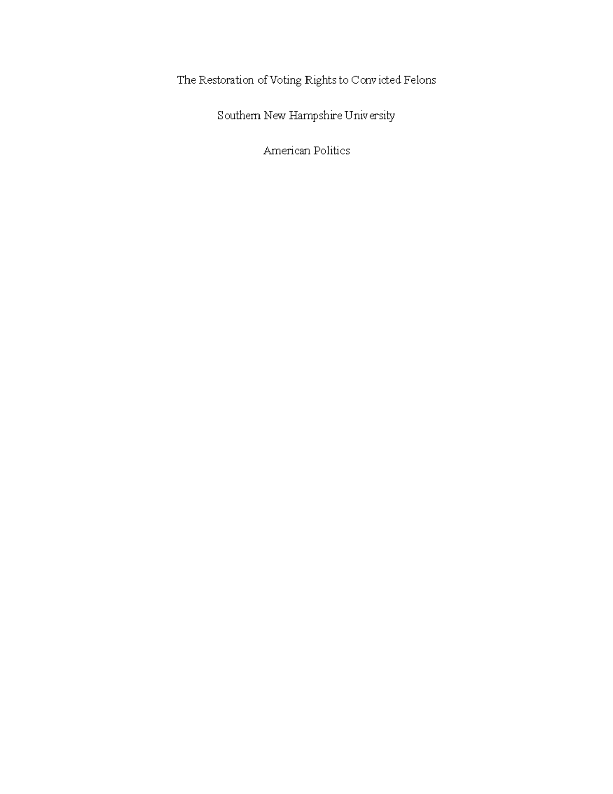 7-2 Final Project - Research Paper - The Restoration of Voting Rights ...