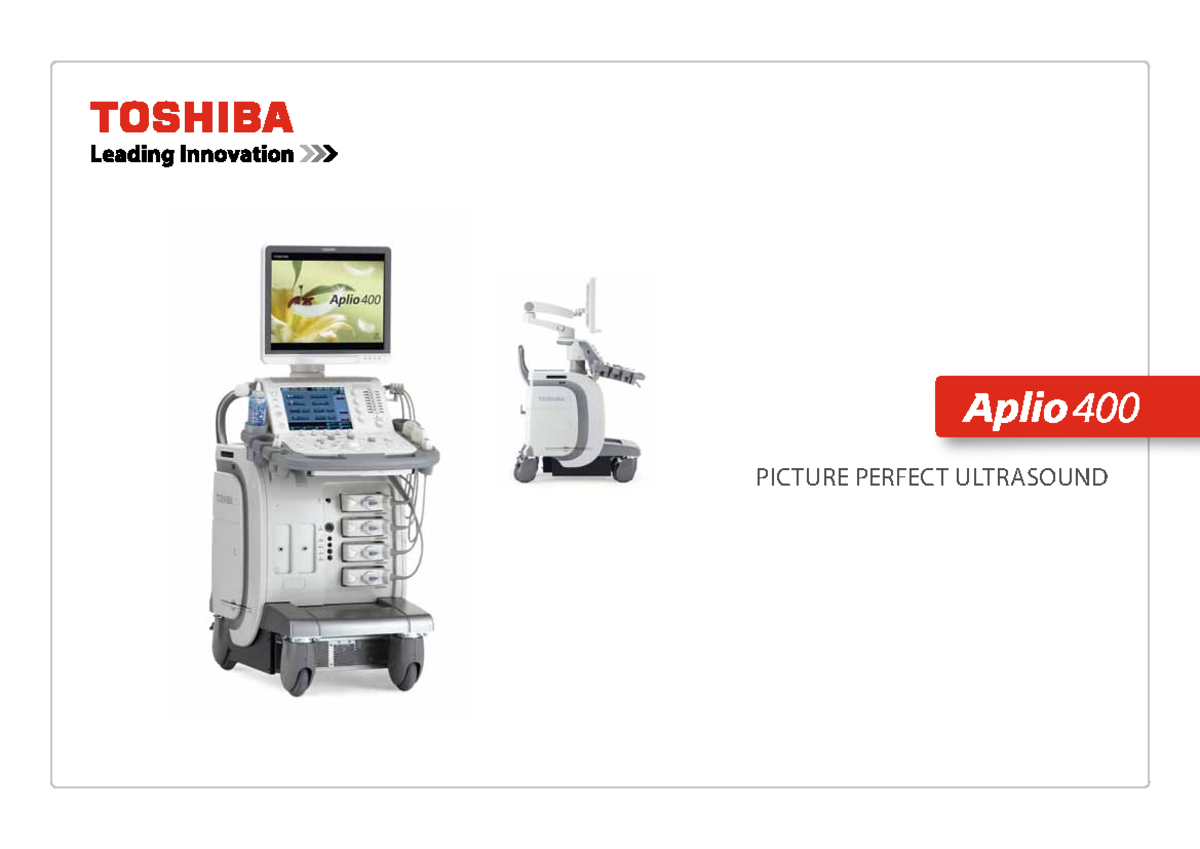 Brochure aplio 400 - eeeeem kenjrkrnkr - PICTURE PERFECT ULTRASOUND ...