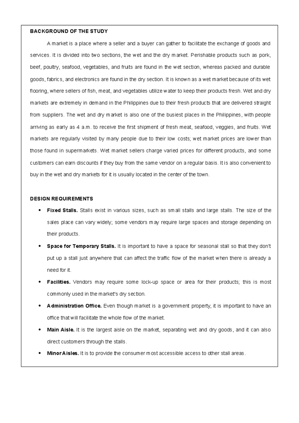Reference For Important Research BACKGROUND OF THE STUDY A Market Is reference-for-important-research-background-of-the-study-a-market-is