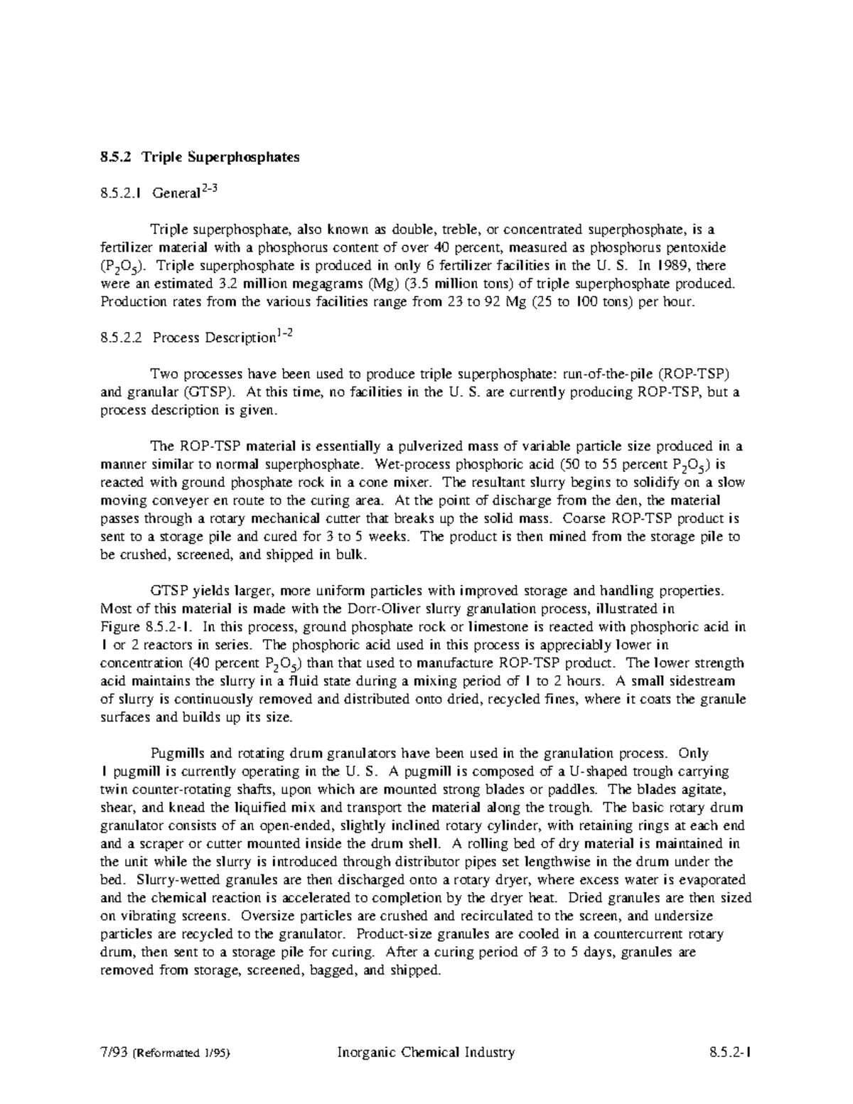 8 - fertilizer - 8.5 Triple Superphosphates 8.5.2 General2- Triple ...