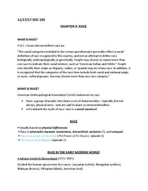 2nd reflection paper - Grade: A+ - SOC 100 Professor Applewhite ...