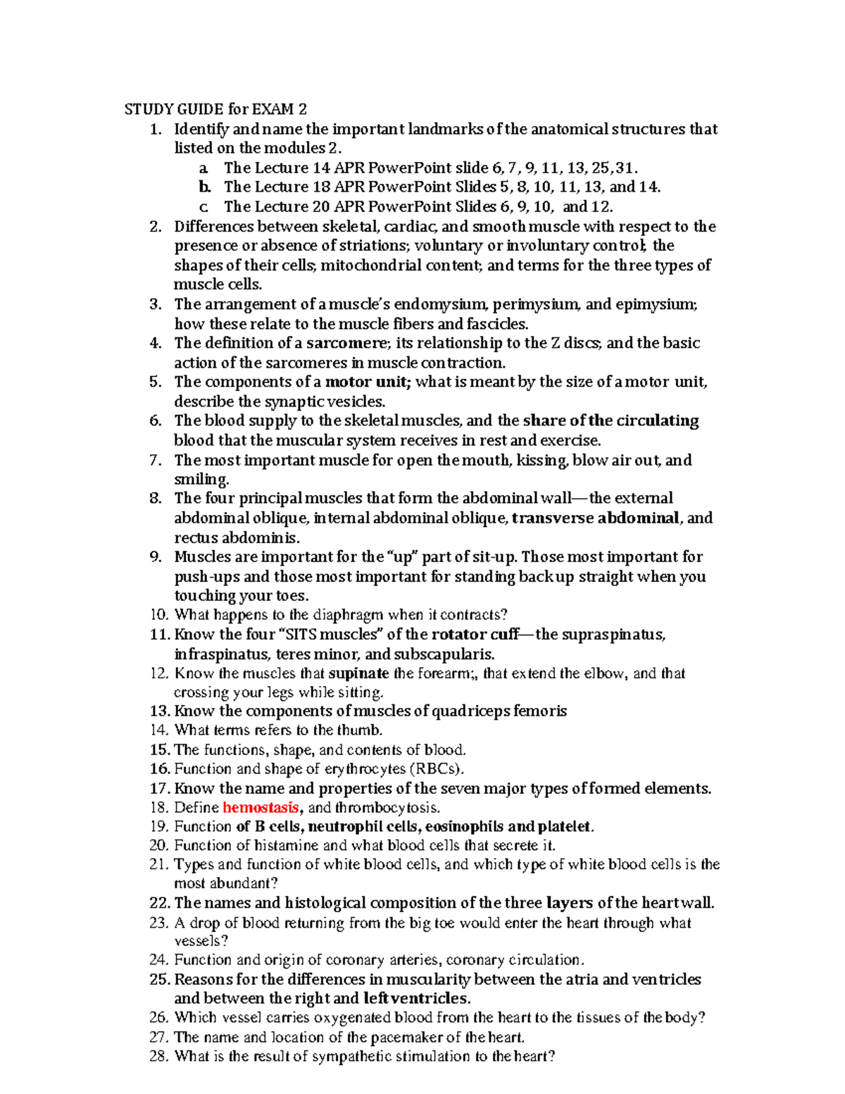 Study+ Guide+for+EXAM+2 - STUDY GUIDE for EXAM 2 1. Identify and name ...