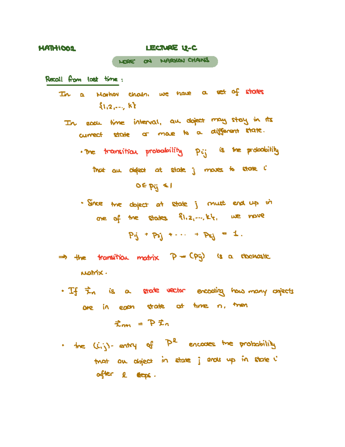 Lecture 12C - MATH1002 - Studocu