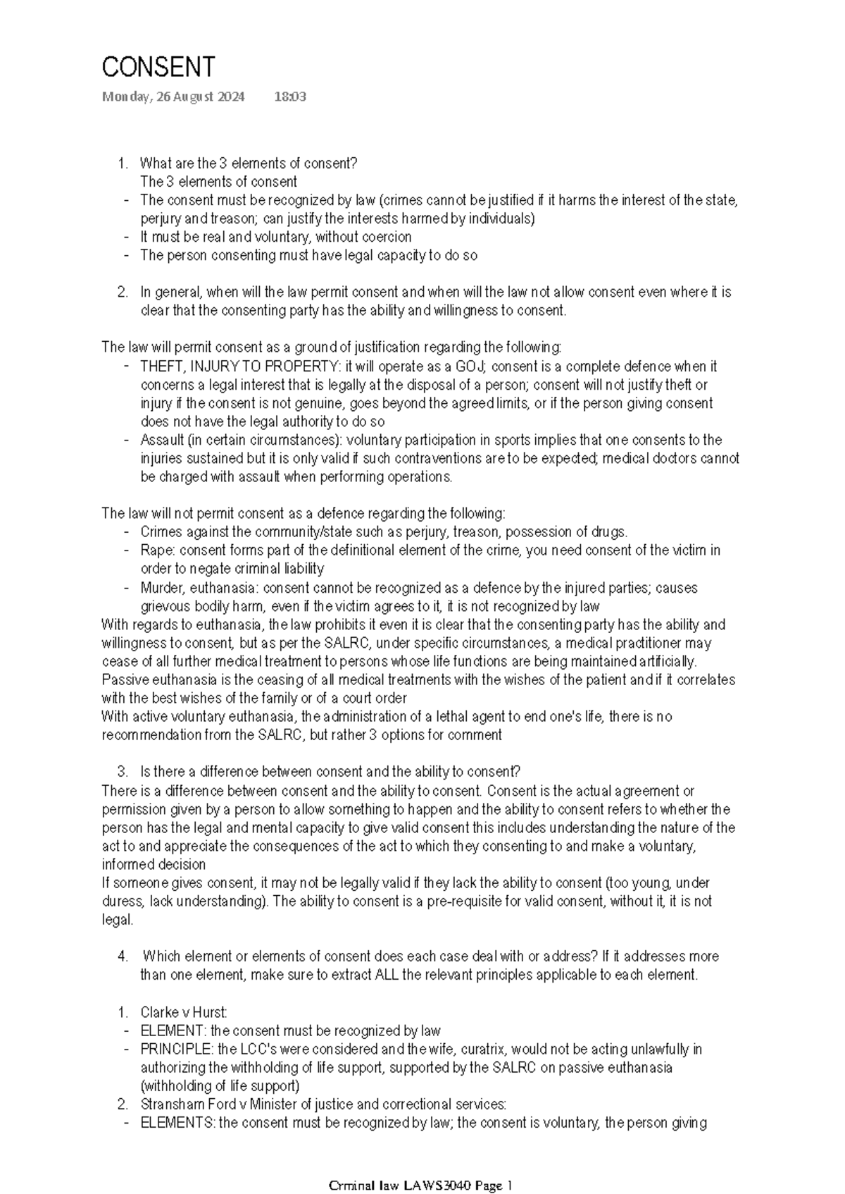 Consent- GOJ - What are the 3 elements of consent? The 3 elements of ...