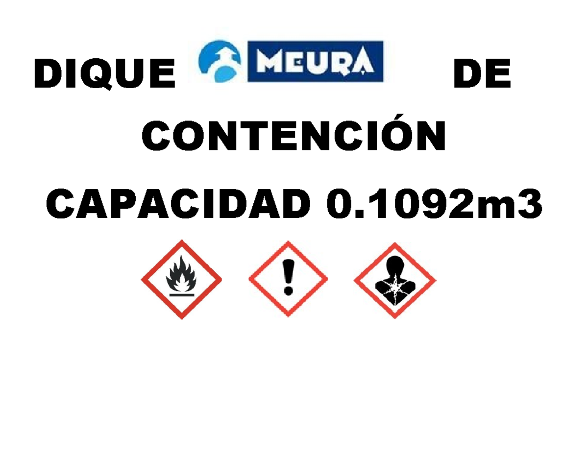 Etiqueta Dique DE Contención - quimica general - DIQUE DE CONTENCIÓN ...