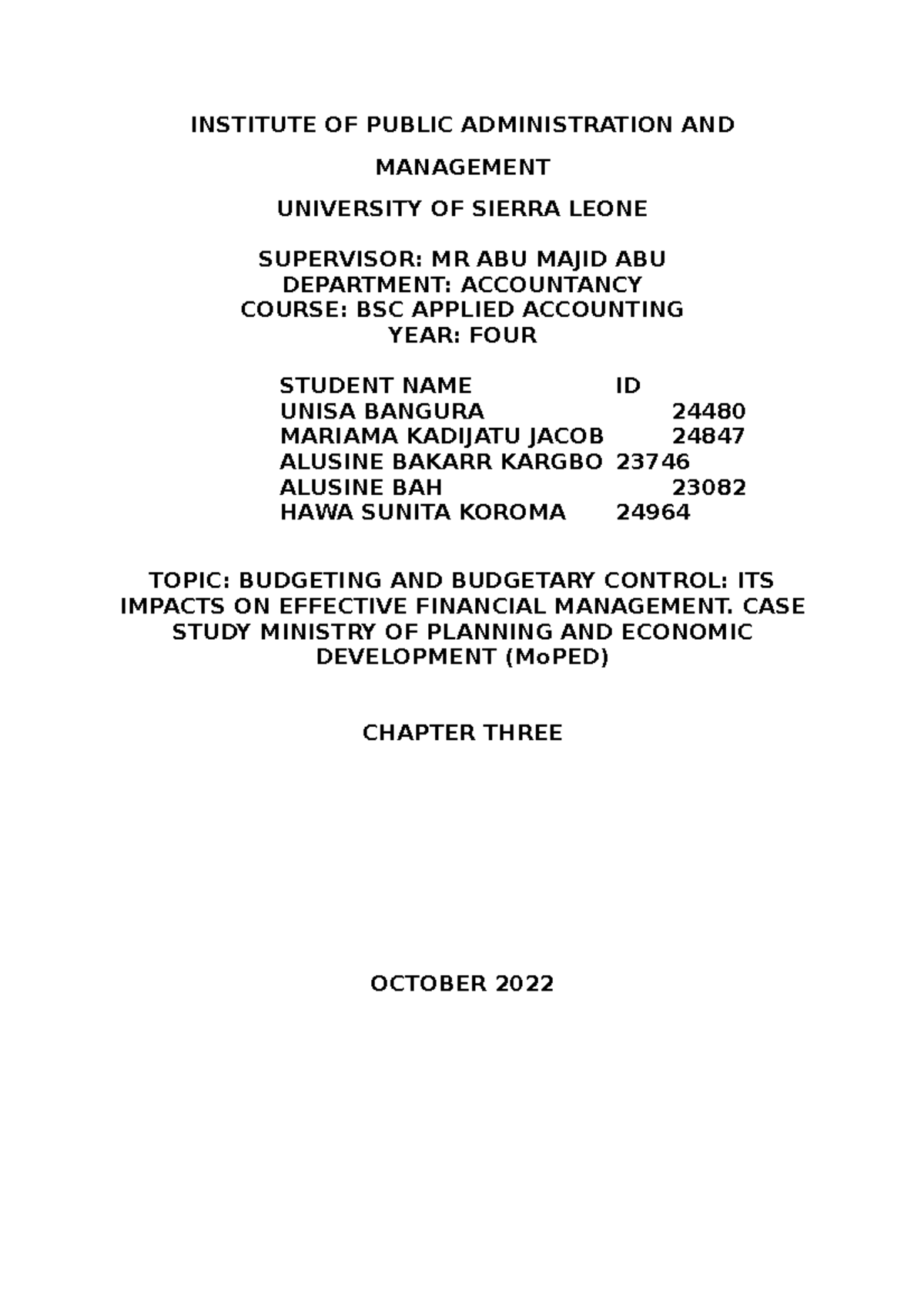 Cap 3 (2)1 - Chapter 3 of my dissertation work - INSTITUTE OF PUBLIC ADMINISTRATION AND ...