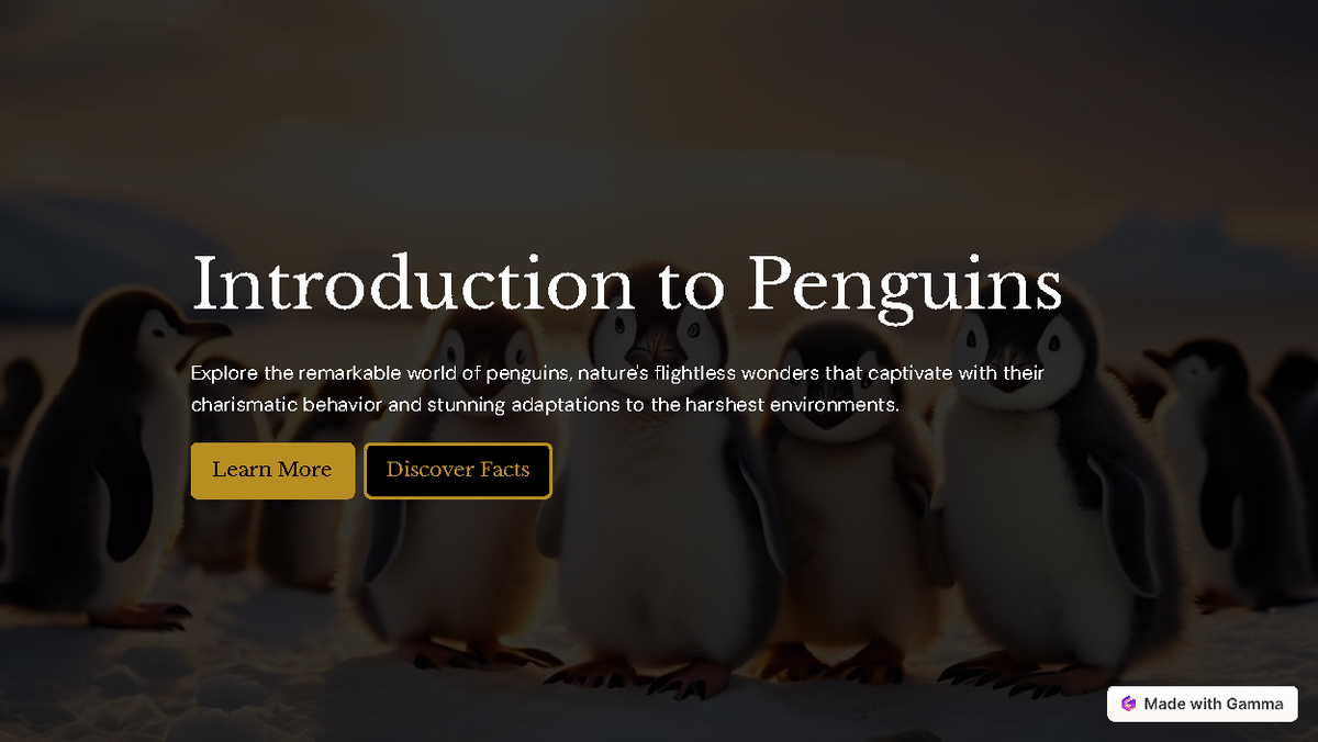 Introduction-to-Penguins - Introduction to Penguins Explore the ...