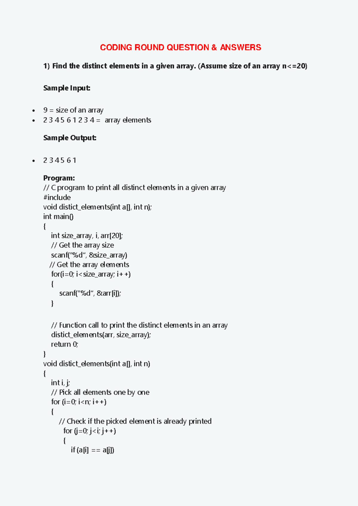 Important C programs you must know ( Apply to All academic year ...