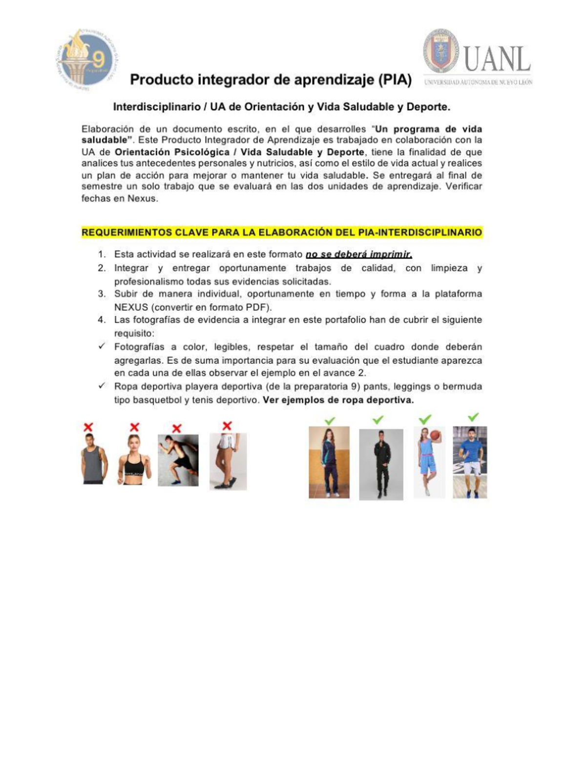 PIA VSYD - Opsic - PIA VIDA SALUDABLE - Vida saludable - Studocu