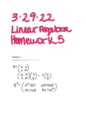 Linear Algebra Homework 4 - Homework 4 Problem I W 14 wz 21 Find v ft ...
