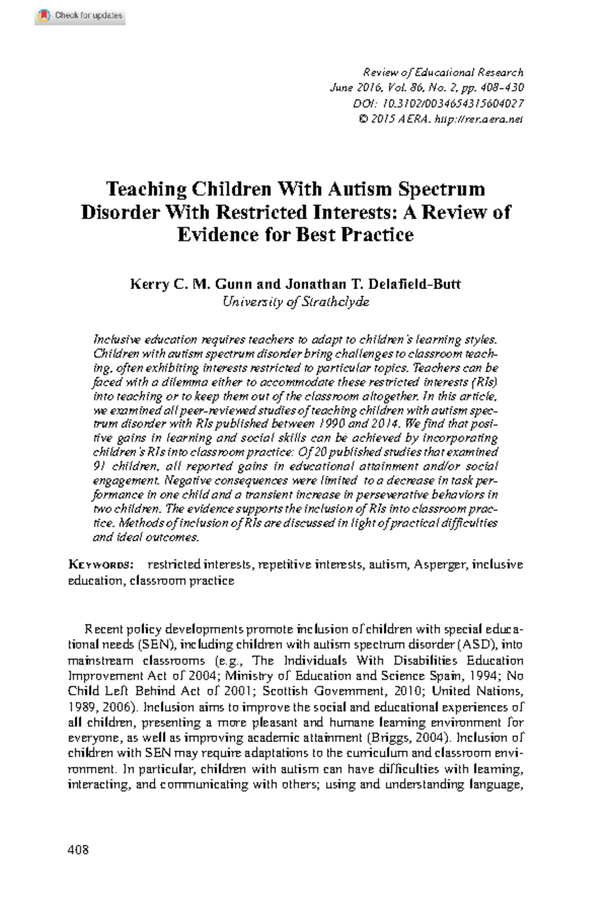 0034654315604027 - Resource for CASE STUDY (ASD) - Review of ...