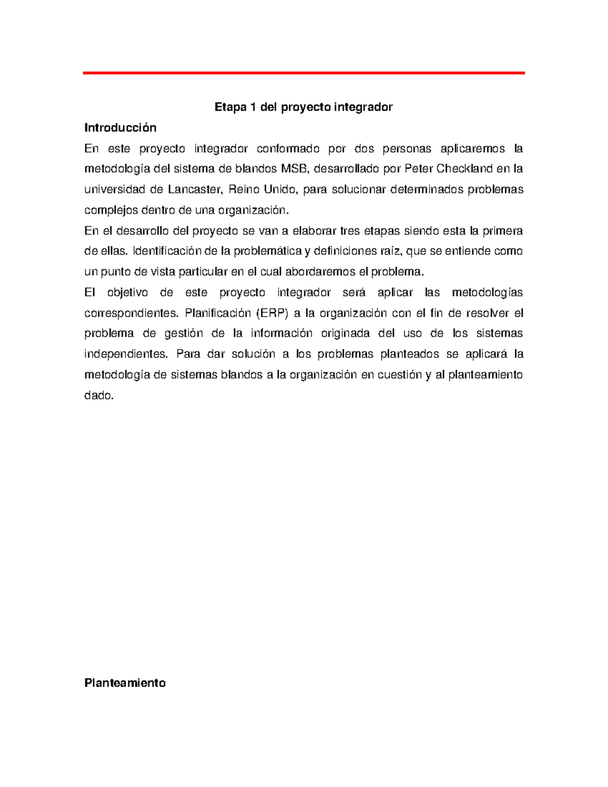 A6 Proyecto integrador etapa 2 - Etapa 1 del proyecto integrador Introducción En este proyecto ...