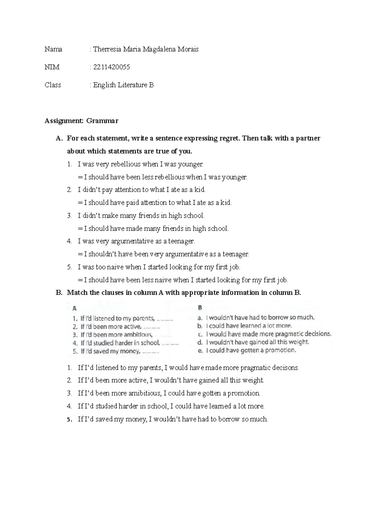 Integrated English Course 13 - Nama : Therresia Maria Magdalena Morais ...