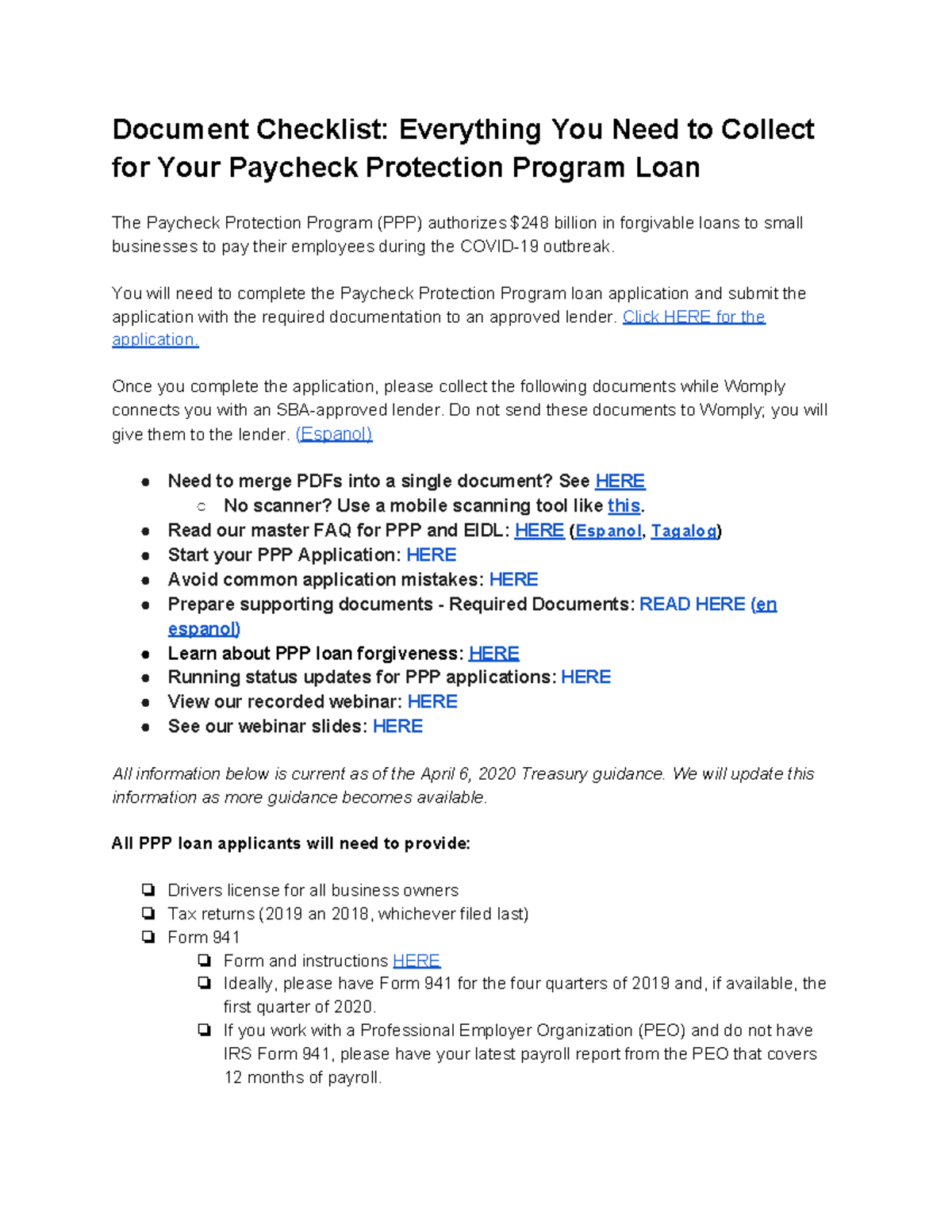 SBA loan document checklist - Document Checklist: Everything You Need to Collect for Your ...