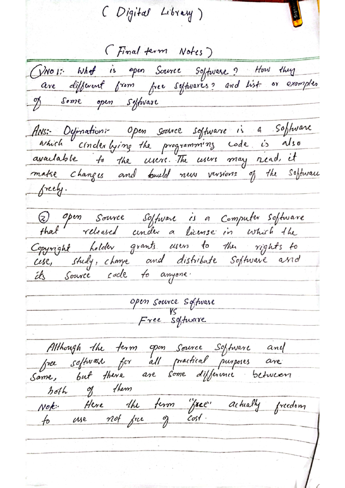 Digital library notes - Library & Information Services in Pakistan ...