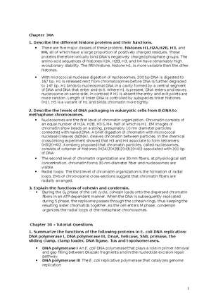 Lecture 5-6 molecular biology tutorial - BOCM3714 - UFS UV - Studocu