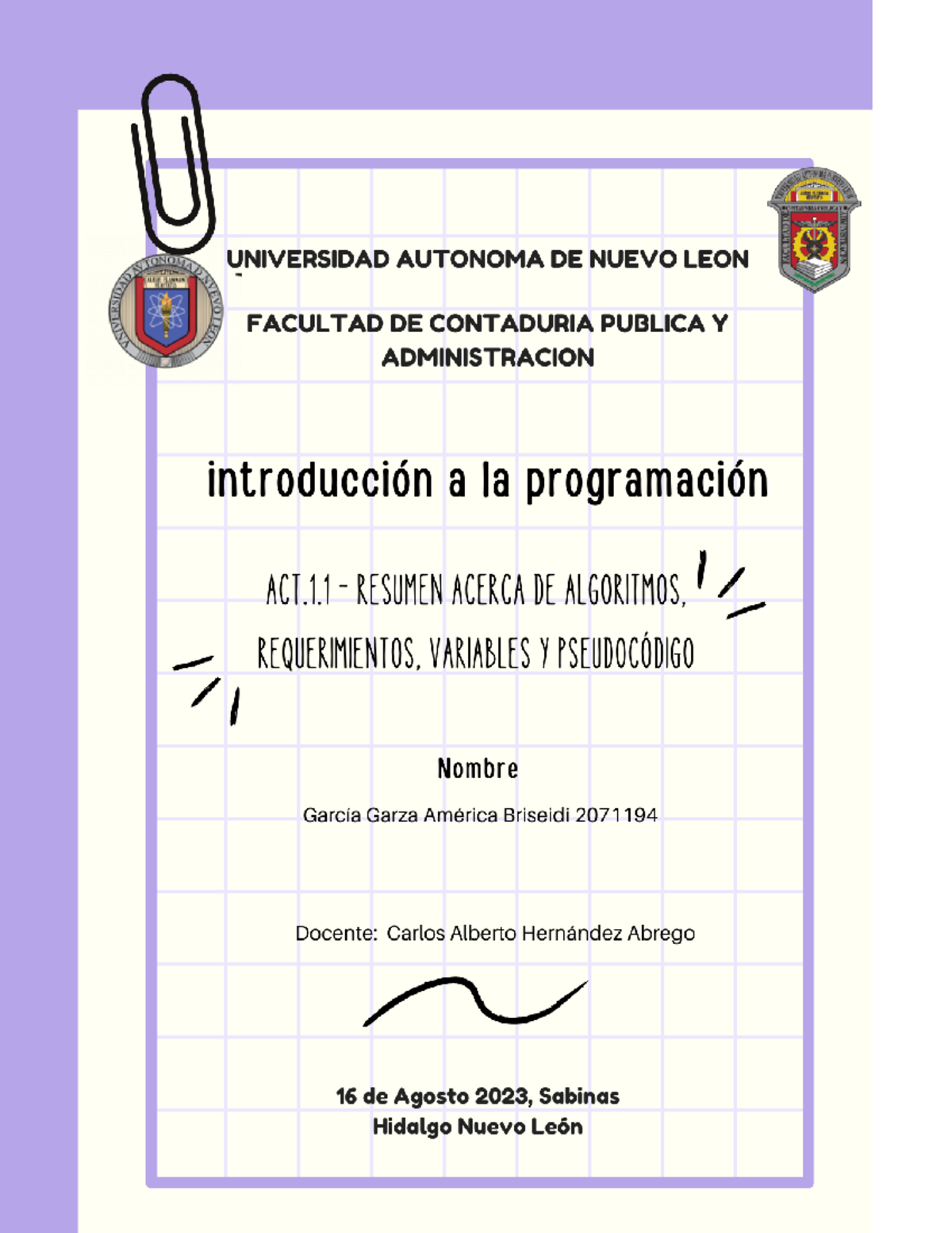 ABGG Resumen IP - tarea - Resumen acerca de algoritmos, requerimientos ...