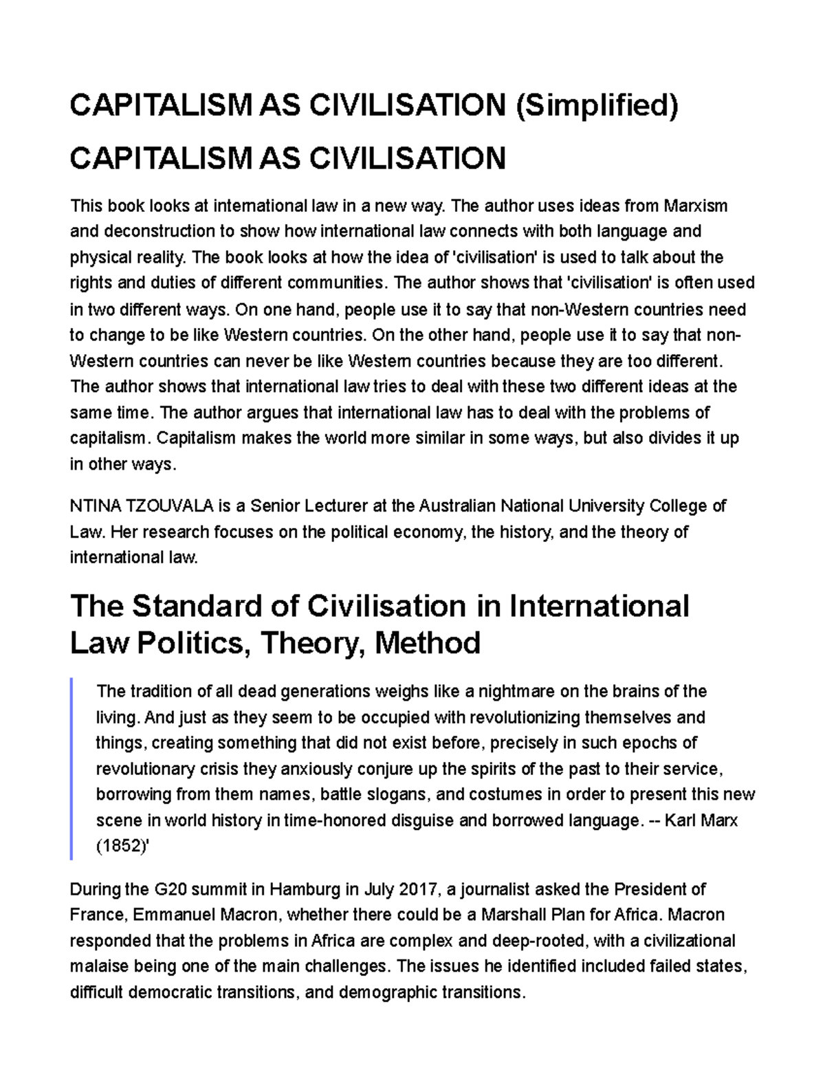 Capitalism AS Civilisation (Simplified) - CAPITALISM AS CIVILISATION ...