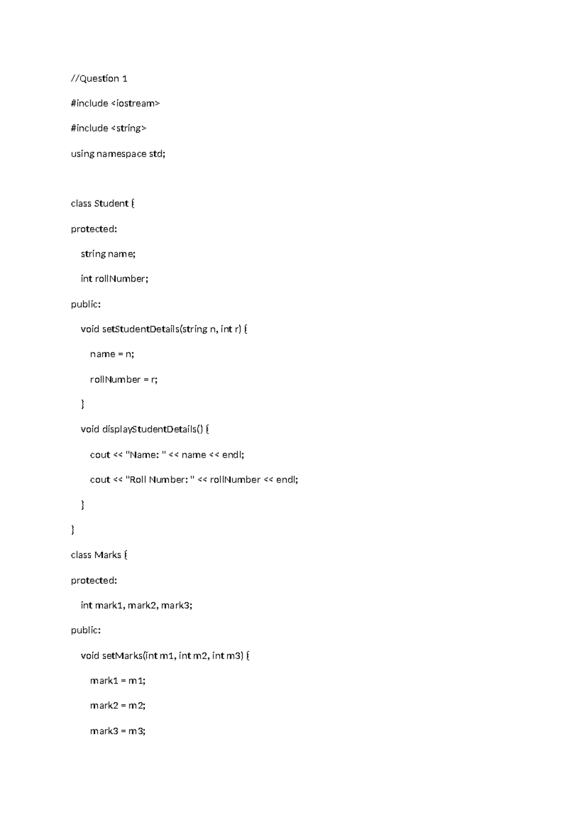 UNIT 3 WEEK 1 - //Question 1 #include #include using namespace std; - Studocu