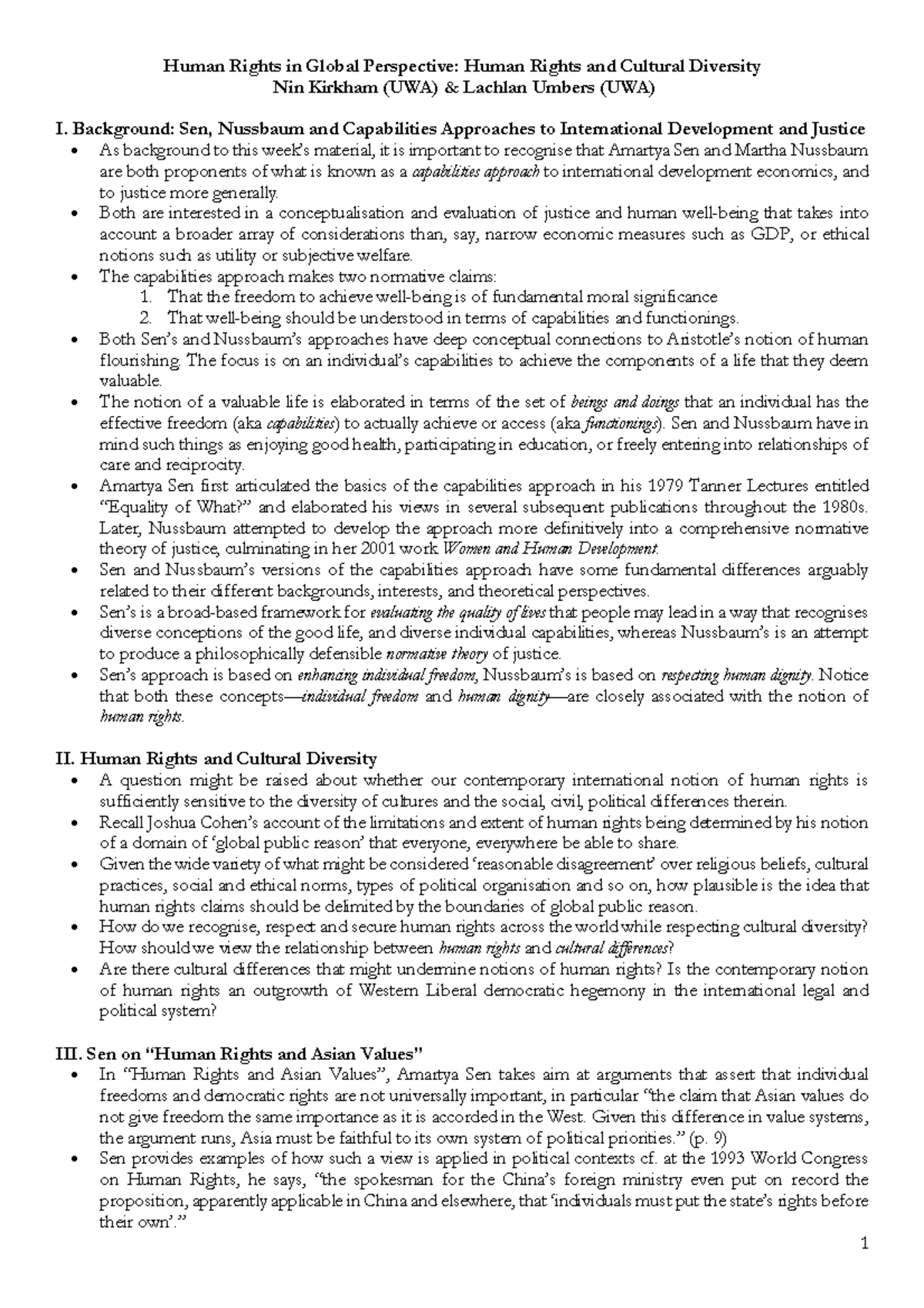 8 - Human Rights and Cultural Diversity - Human Rights in Global ...