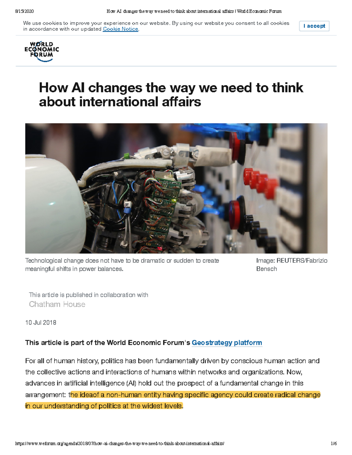 How AI changes the way we need to think about international affairs ...