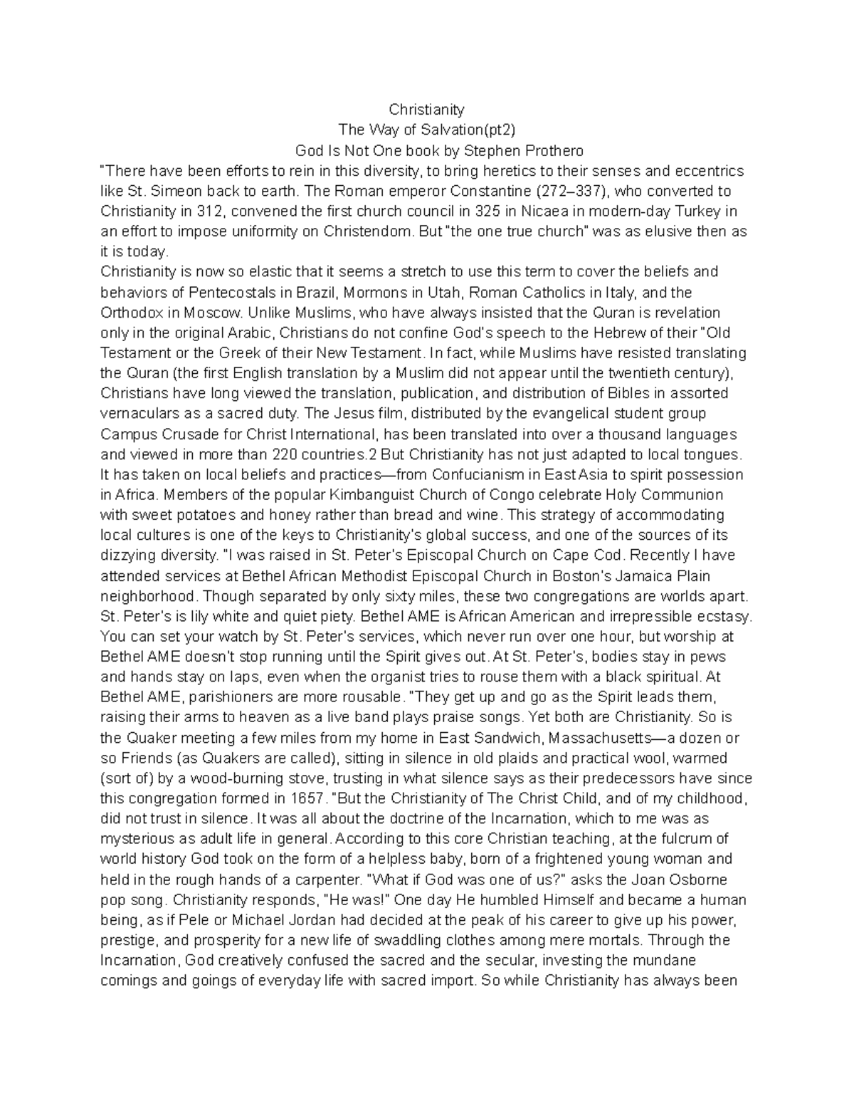 Christianity 2 - God is not one - Christianity The Way of Salvation(pt2 ...