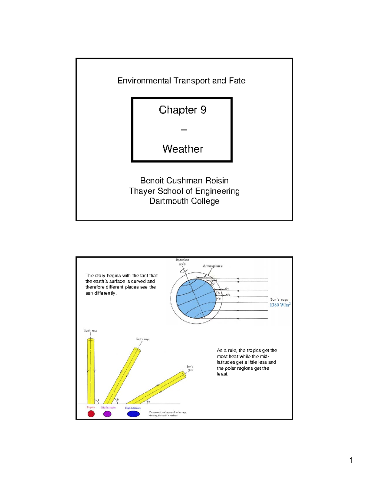 Weather - note - Chapter 9 – Weather Environmental Transport and Fate ...
