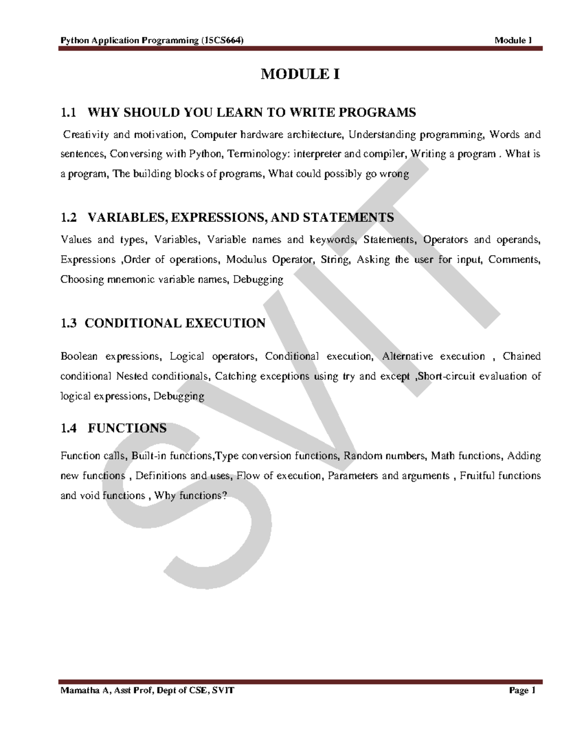 Module I 1 18ce646python Application Programming Notes Module I 1 Why Should You Learn To