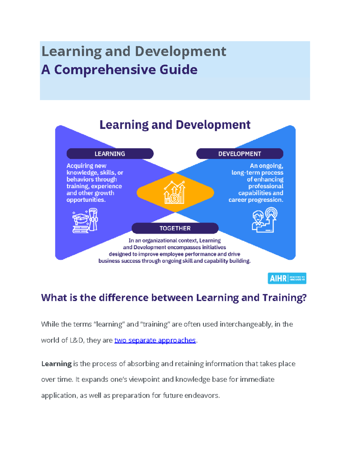 Module 4 - n.a - Learning and Development A Comprehensive Guide What is ...