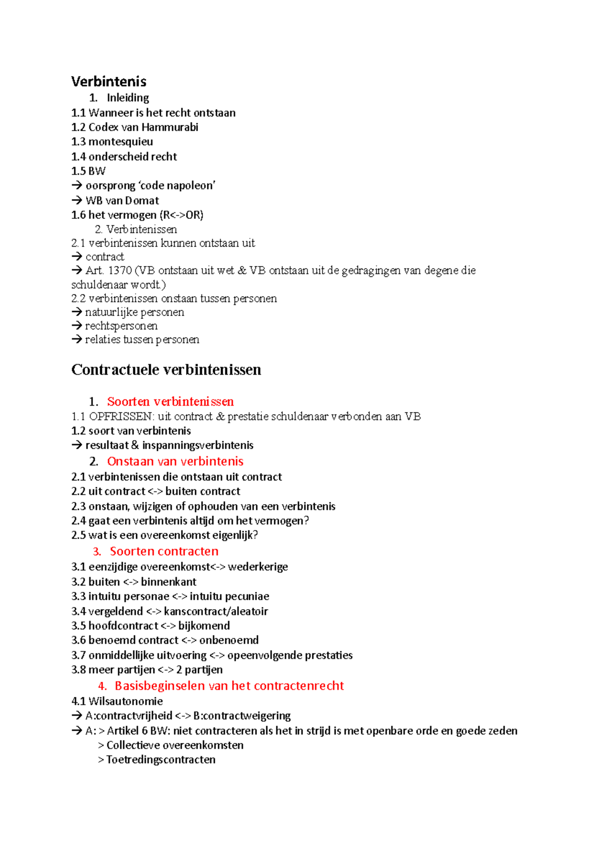 Verbintenis inleiding - Verbintenis Inleiding 1 Wanneer is het recht ...