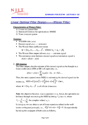 Handout on the ACF, ACS and PSD - On the ACF and PSD for Stationary ...