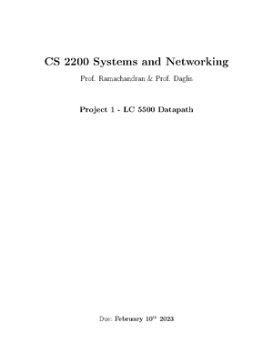 CS 2200 Computer Systems and Networks - Network Interfaces - To provide a physical connection ...