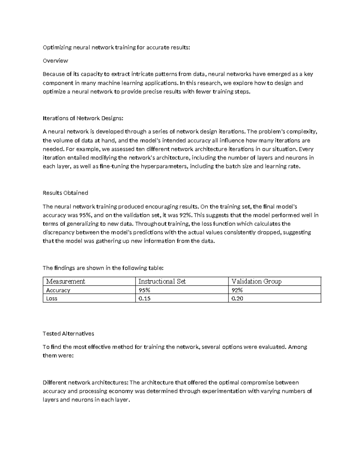Data Mining And Machine Learning Programming Assignment Unit 7 Optimizing Neural Network