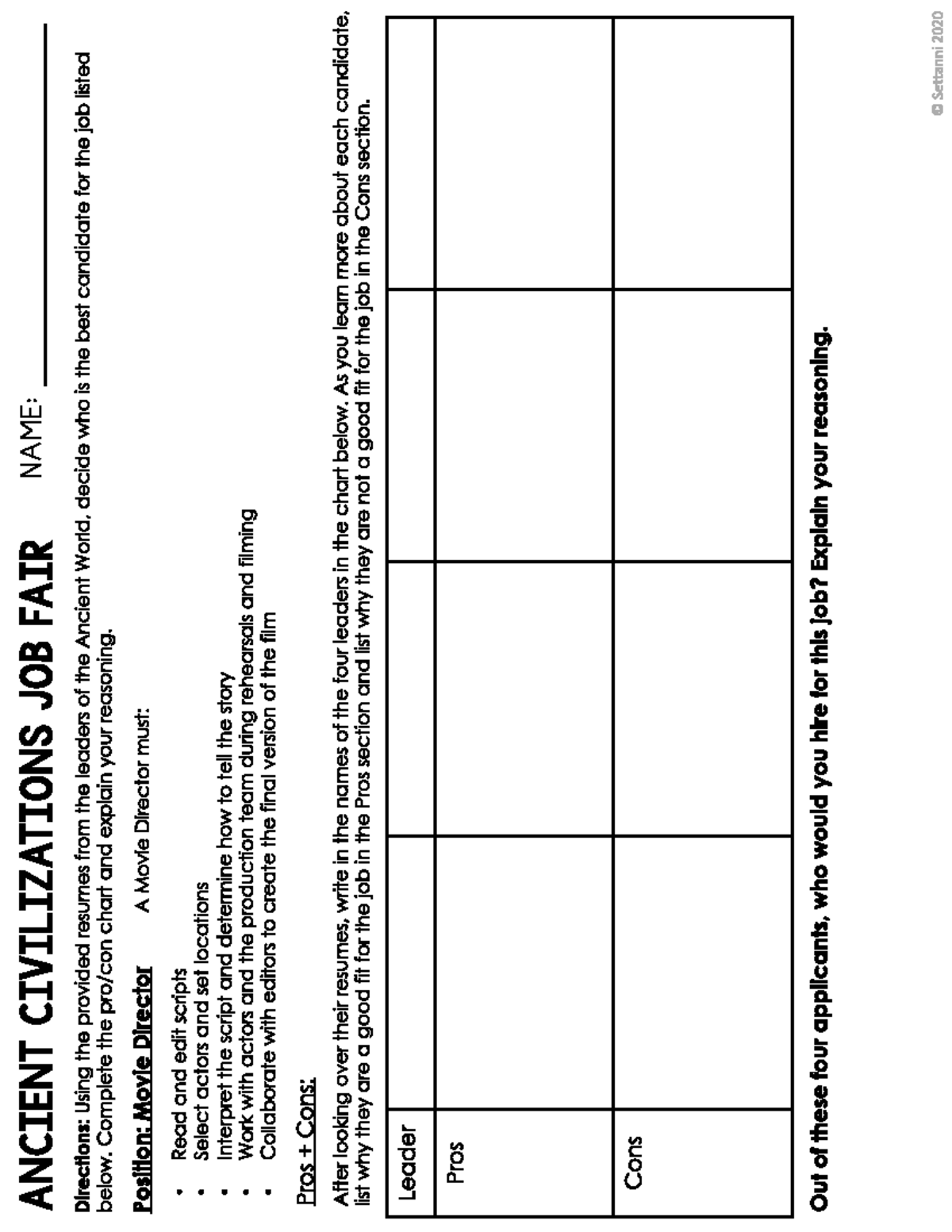 Job Fair Worksheet - Practice - HIST 1523 - Studocu