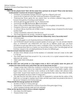 Final Study Sheet - Frontiers of Science – Fall 2016 Final Study Sheet ...