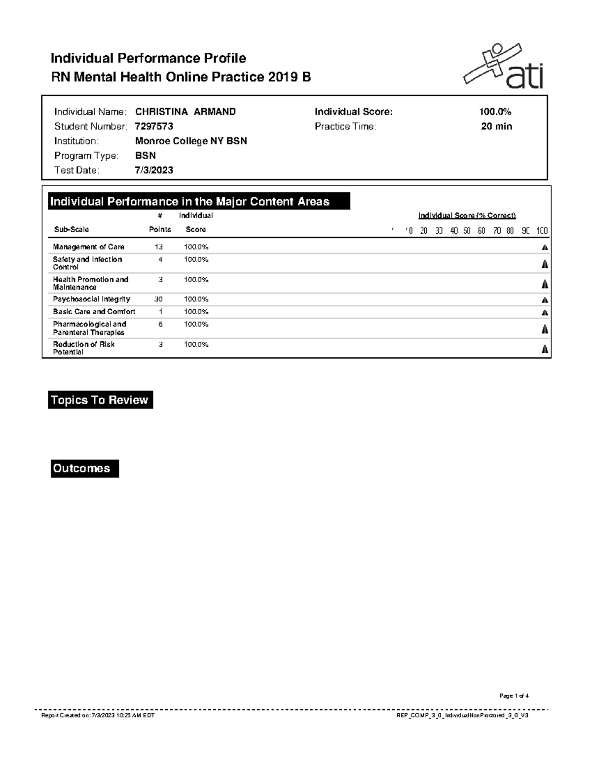 Report (33) - Sheet - Individual Performance Profile RN Mental Health ...