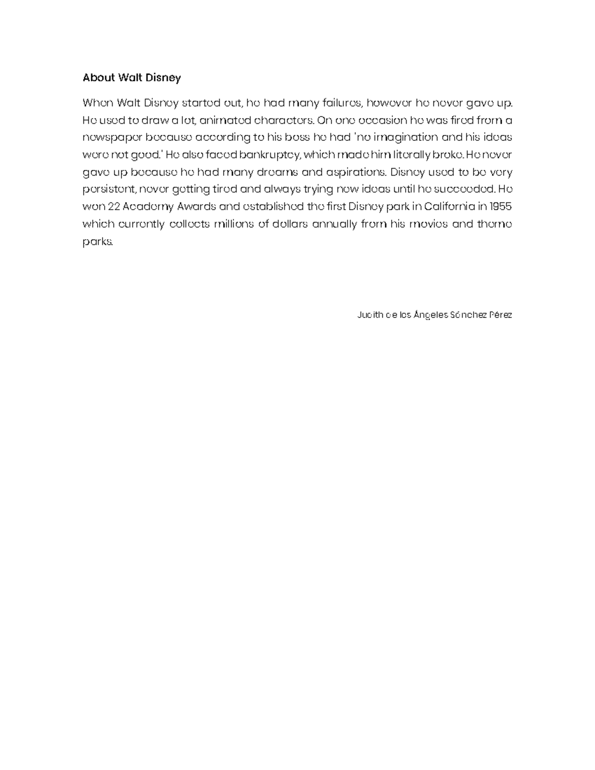 About Walt Disney - isv all - About Walt Disney When Walt Disney ...