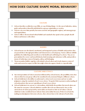 Activity in Ethics - Moral and Non moral standards examples - Republic ...