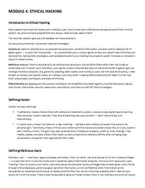 Module 6 - cyber - Lecture notes from a professor - summarized part 6 ...