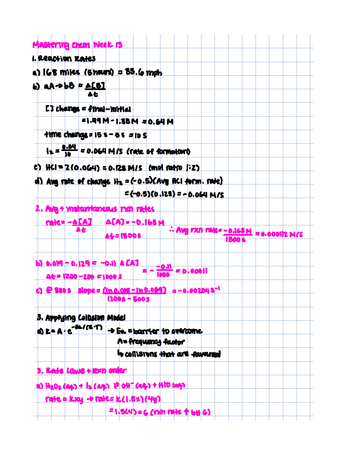 Mastering CHEM week 12 - Mastering Chem Week 13 Reaction rates a 168 ...