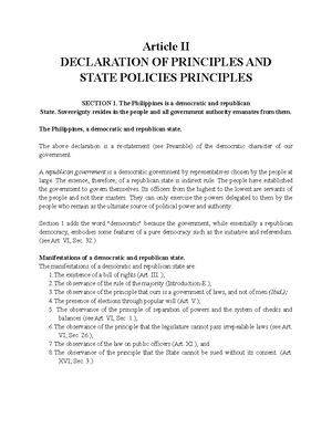 Bernas The 1987 Constitution-Art-I - 6 THE 1987 CONSTITUTION Sec. 1 OF ...