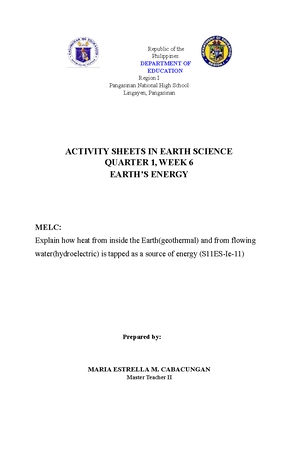 Activity-Sheet Week-6 - Republic of the Philippines DEPARTMENT OF ...