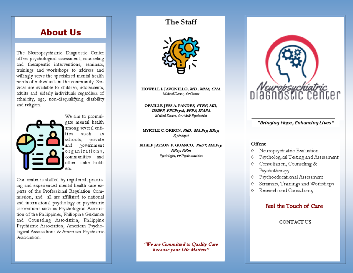 Neuropsych Brochure Name Of The What CONTACT US Bringing Hope neuropsych-brochure-name-of-the-what-contact-us-bringing-hope