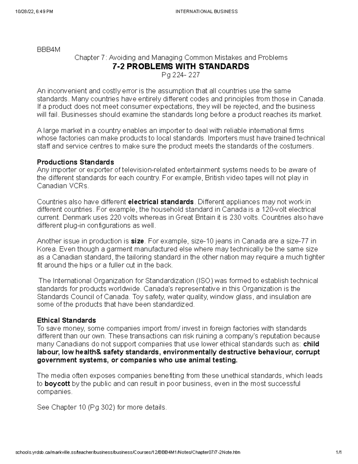 7 - Lecture notes - 10/28/22, 6:49 PM INTERNATIONAL BUSINESS - Studocu