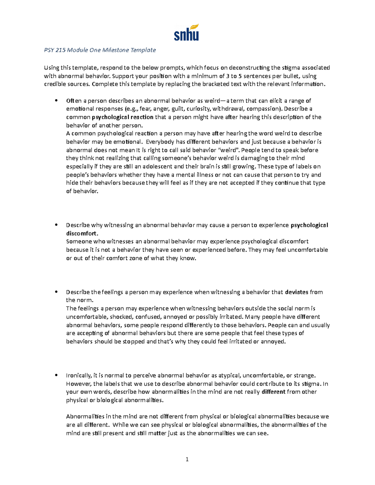 Moduleoneassignment - module one assignment journal entry about mental ...