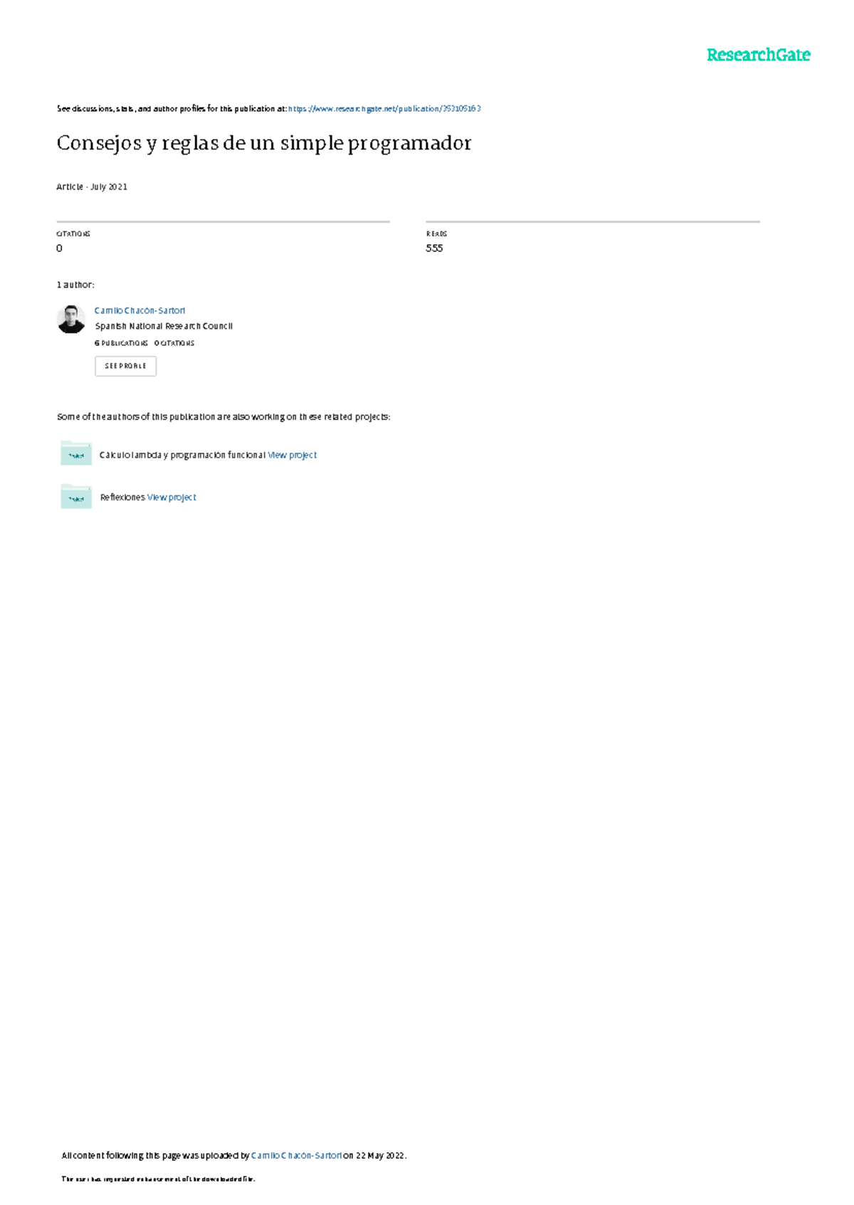 Consejosdeunsimpleprogramador - See discussions, stats, and author ...