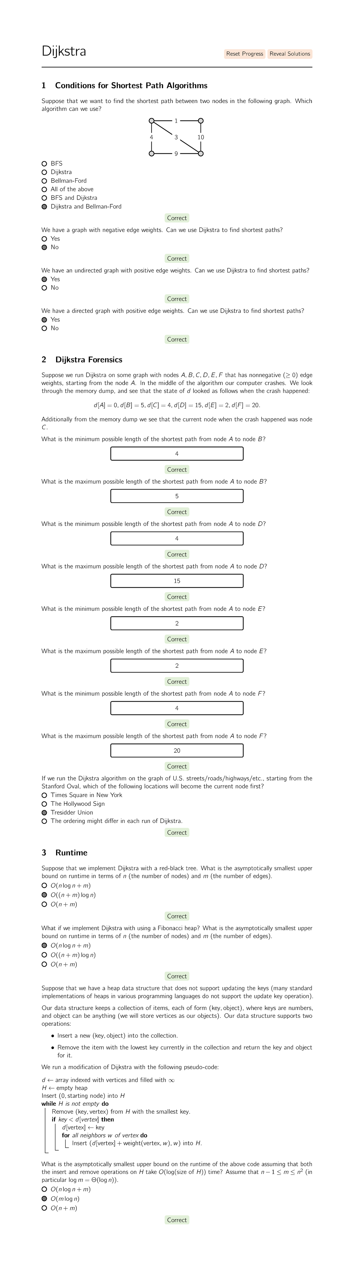 Dijkstra Design And Analysis Of Algorithms Dijkstra Reset Progress
