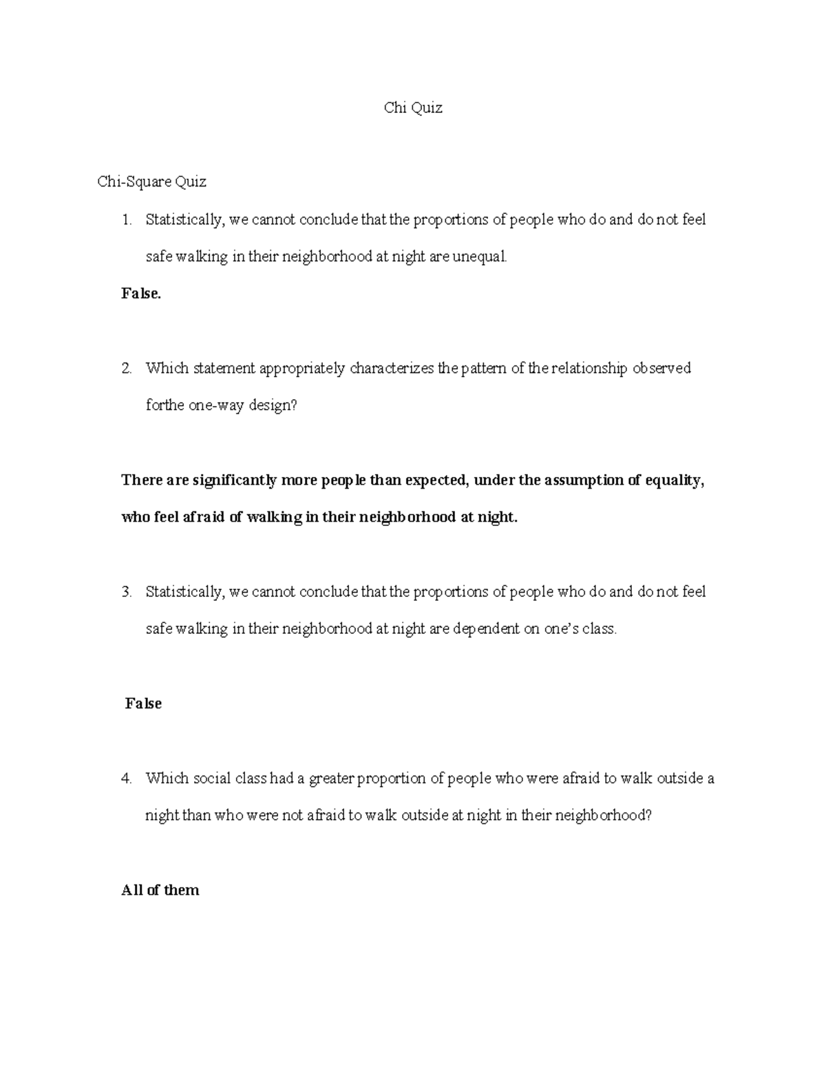 Module 6 Chi test - CHI TEST - Chi Quiz Chi-Square Quiz Statistically ...