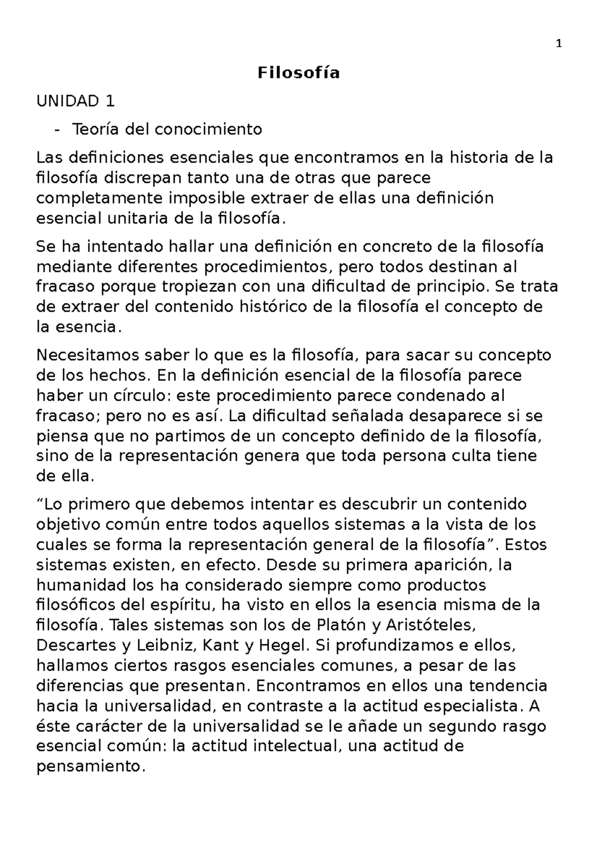 Filosofía final - .................................... - Filosofía ...